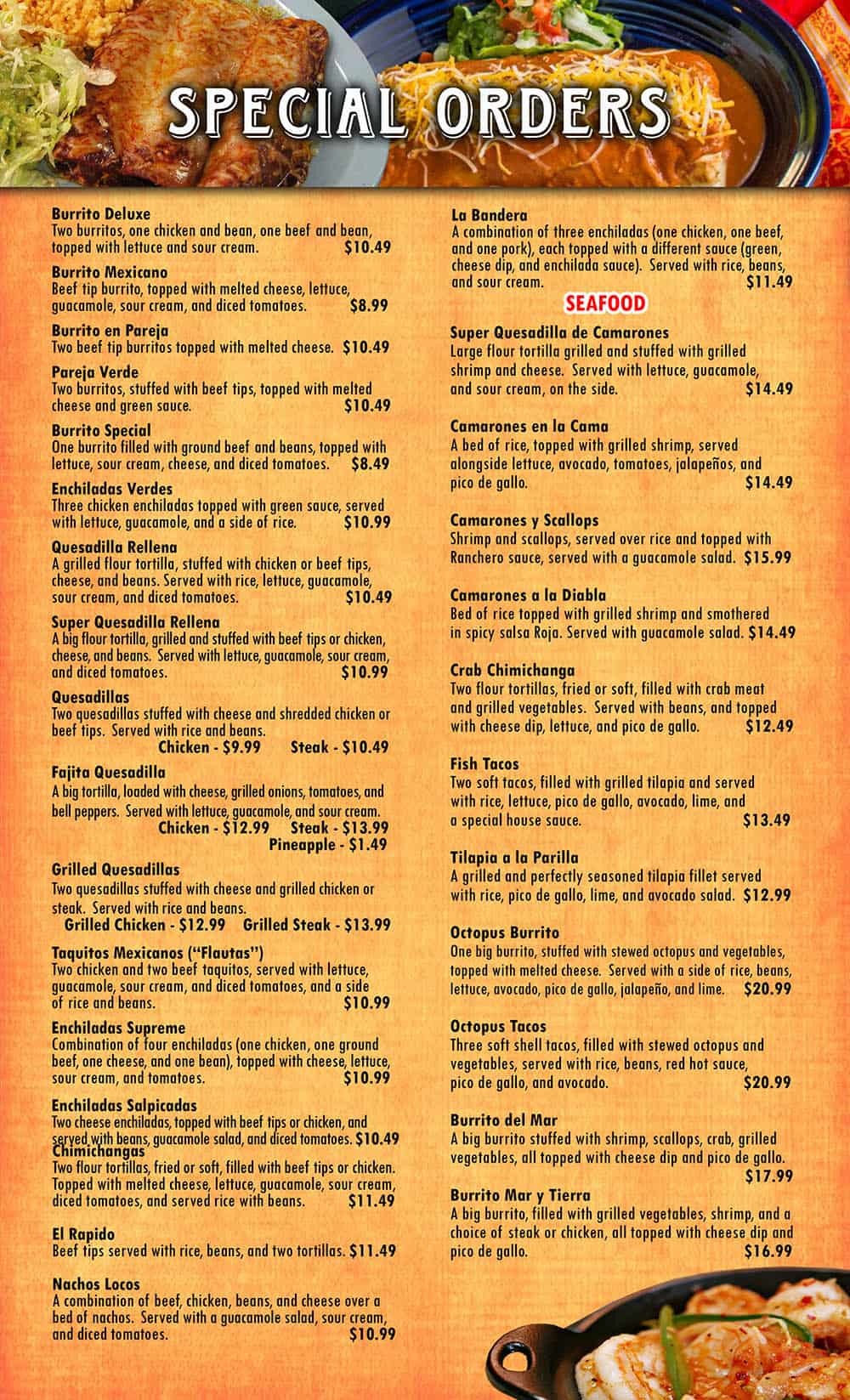 Mexican Cuisine in Binghamton, NY | (607) 772-8226 El Pulpo Mexican ...