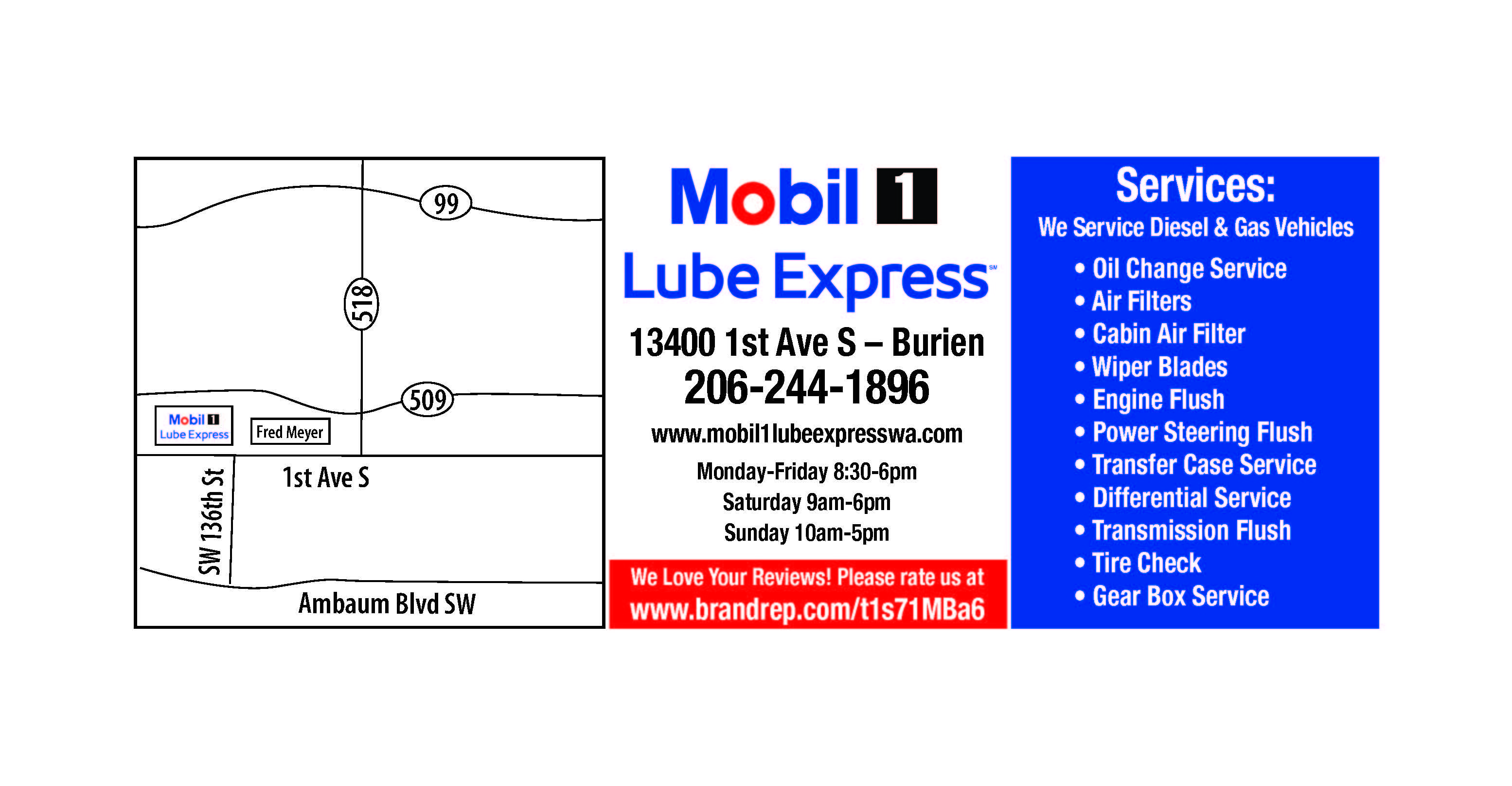 Mobil 1 Lube Express Logo